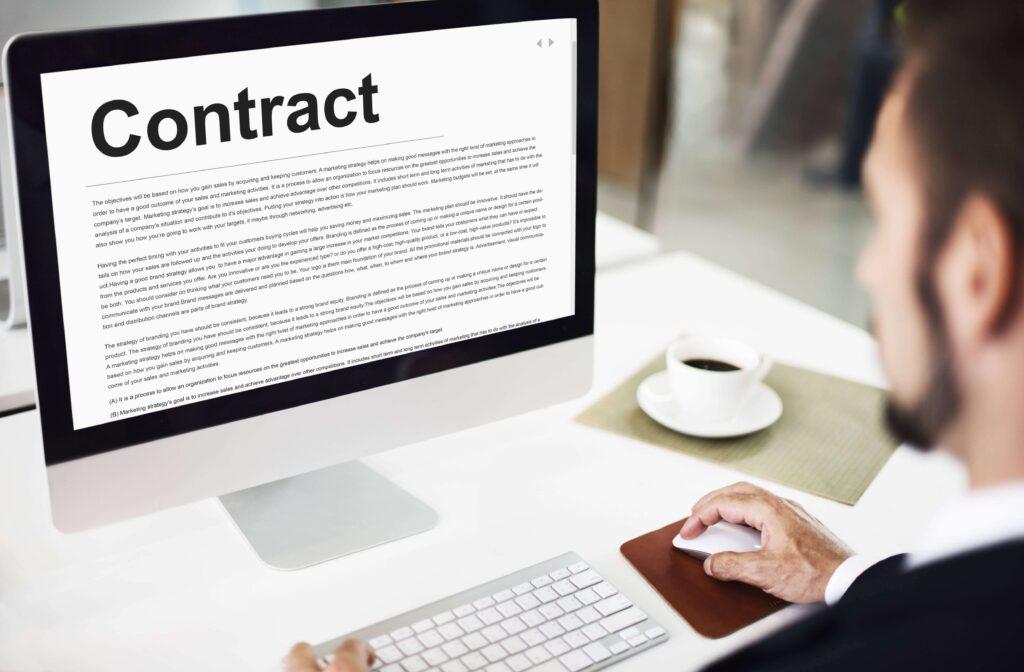 Electronic contract - procedures, advantages and disadvantages